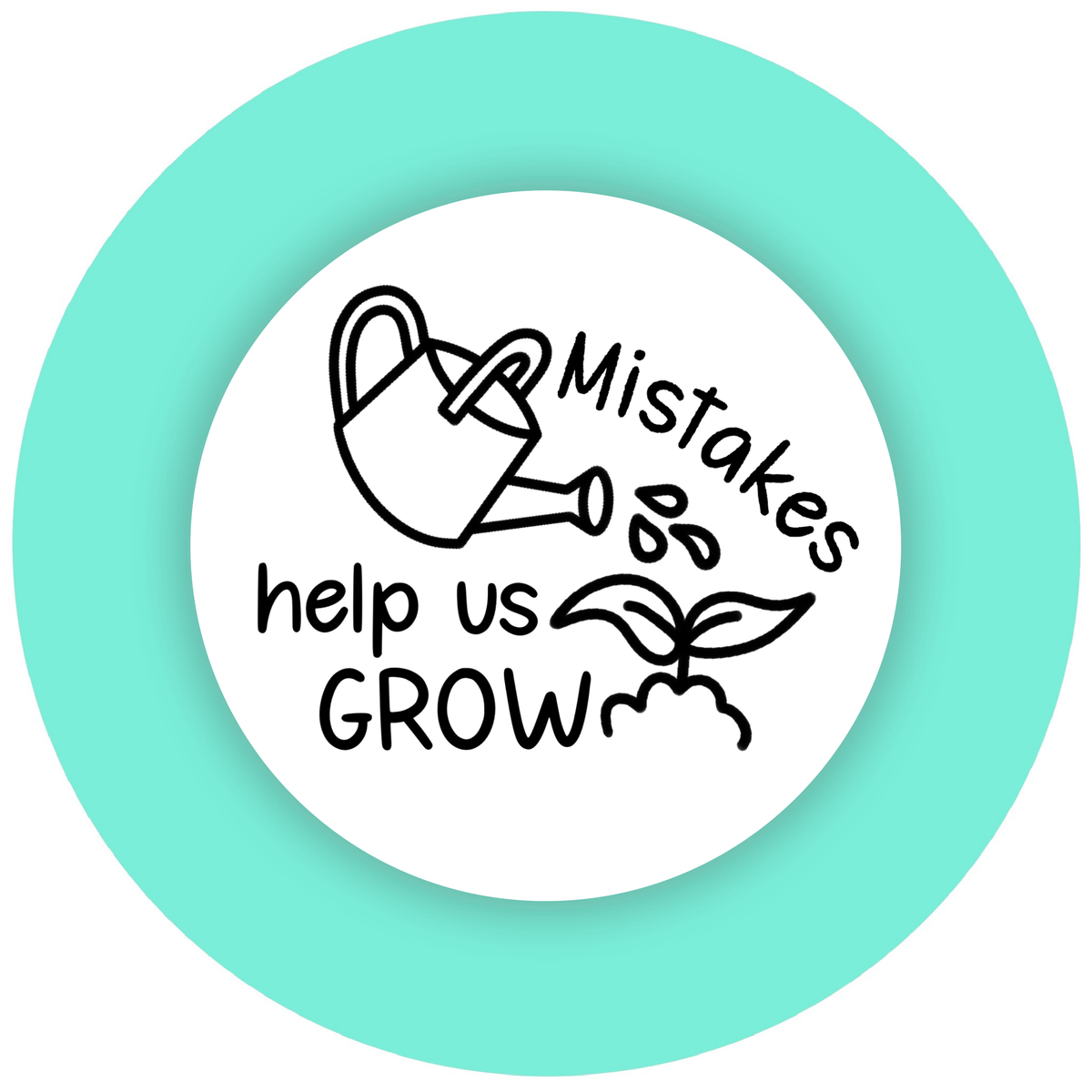 Pre-ink Teachers Stamp - Mistakes Help Us Grow – Stamps and Beyond